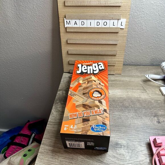 Hasbro | Games | Jenga Classic Game Hardwood Blocks Brand New | Poshmark